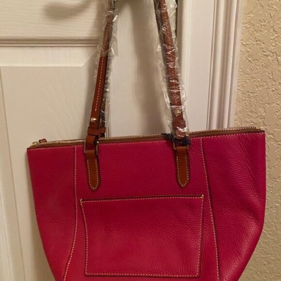 Dooney & Bourke | Bags | Dooney And Bourke Strawberry Maxine Tote Nwt ...